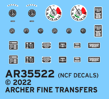 Sd.kfz.9 FAMO Instruments and Placards – Archer Transfers