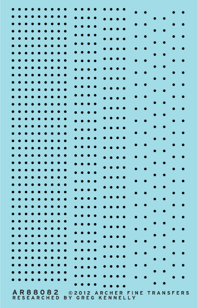 Railcar rivets (7/8 inch), G scale – Archer Transfers